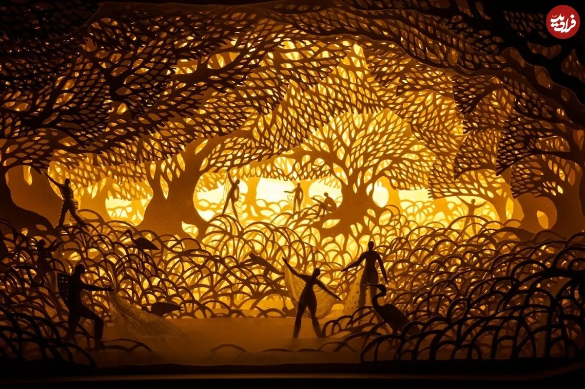 منظره‌های شگفت‌انگیزی که از «کاغذ» ساخته شده‌اند